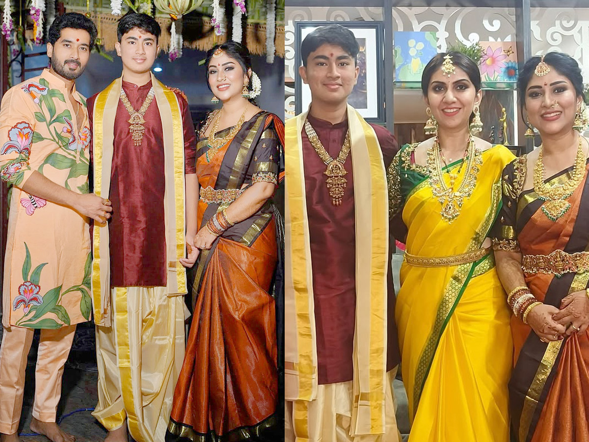 కుమారుడి ధోతి వేడుక.. ఫోటోలు షేర్ చేసిన బుల్లితెర నటి మంజుల (ఫొటోలు) | Serial Actress Manjula ...